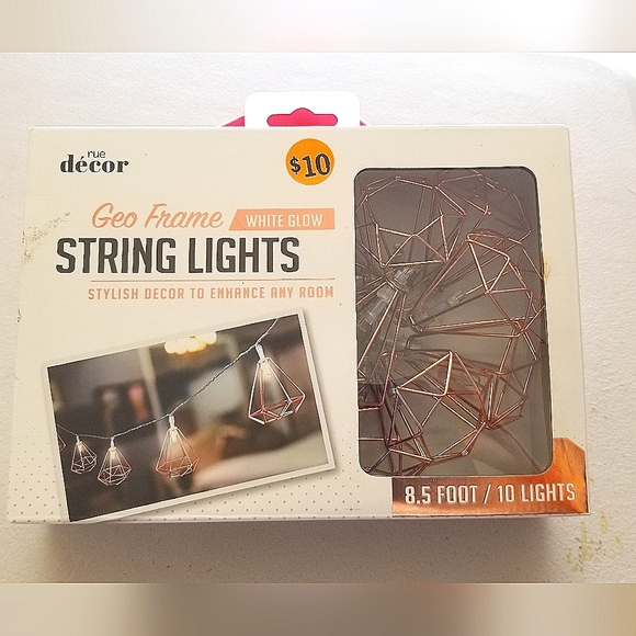 Other | Geo Frame String Lights | Poshmark